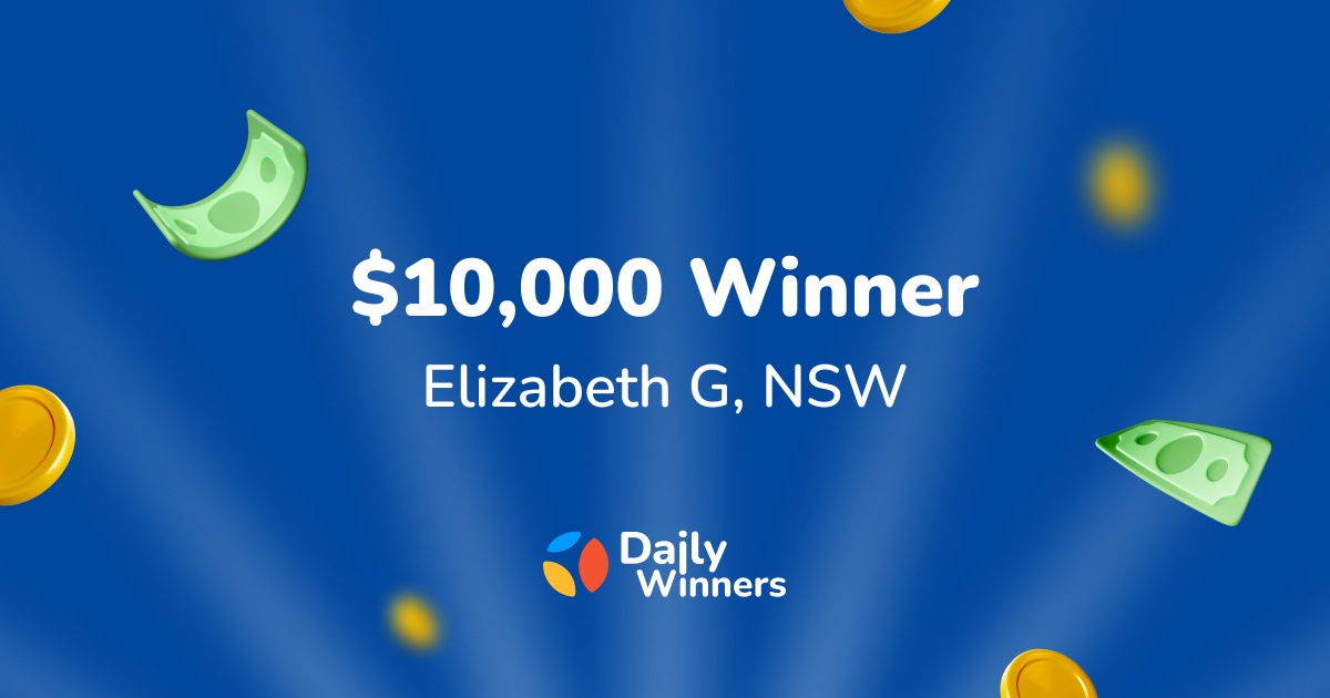 Daily Winners $10k Giveaway Winner Elizabeth Came at the Perfect Time ...