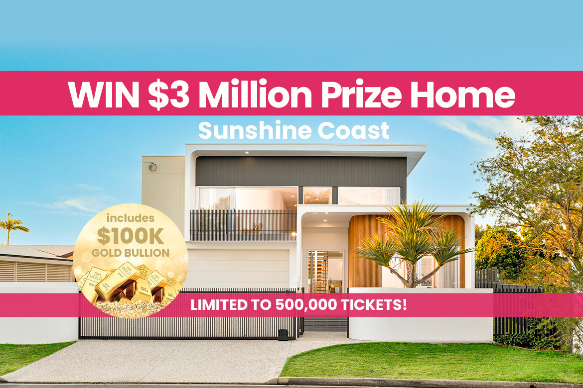 WIN $3M Buddina Prize Home incl. $100K Gold | Oz Lotteries